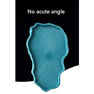 OMEM Luminous Reptile Food Bowl,Large Water Dish,Terrarium Bowls, Tortoise Bowl (Sky Blue)