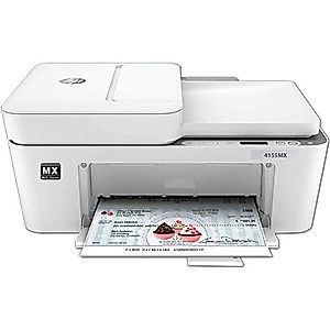 VersaCheck DeskJet 4155 MX MICR All-in-One Check Printer Gold Check Printing Software Bundle,White