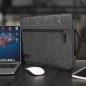 KIZUNA Laptop Sleeve 11 Inch Water-Resistant Computer Case Hand Bag for 13" MacBook Pro M2/13 Surface Pro 8 X/13.4" DELL XPS 13/12.4" Samsung Galaxy Tab S7/11.6" Samsung Chromebook 4/13.3" ASUS, Grey
