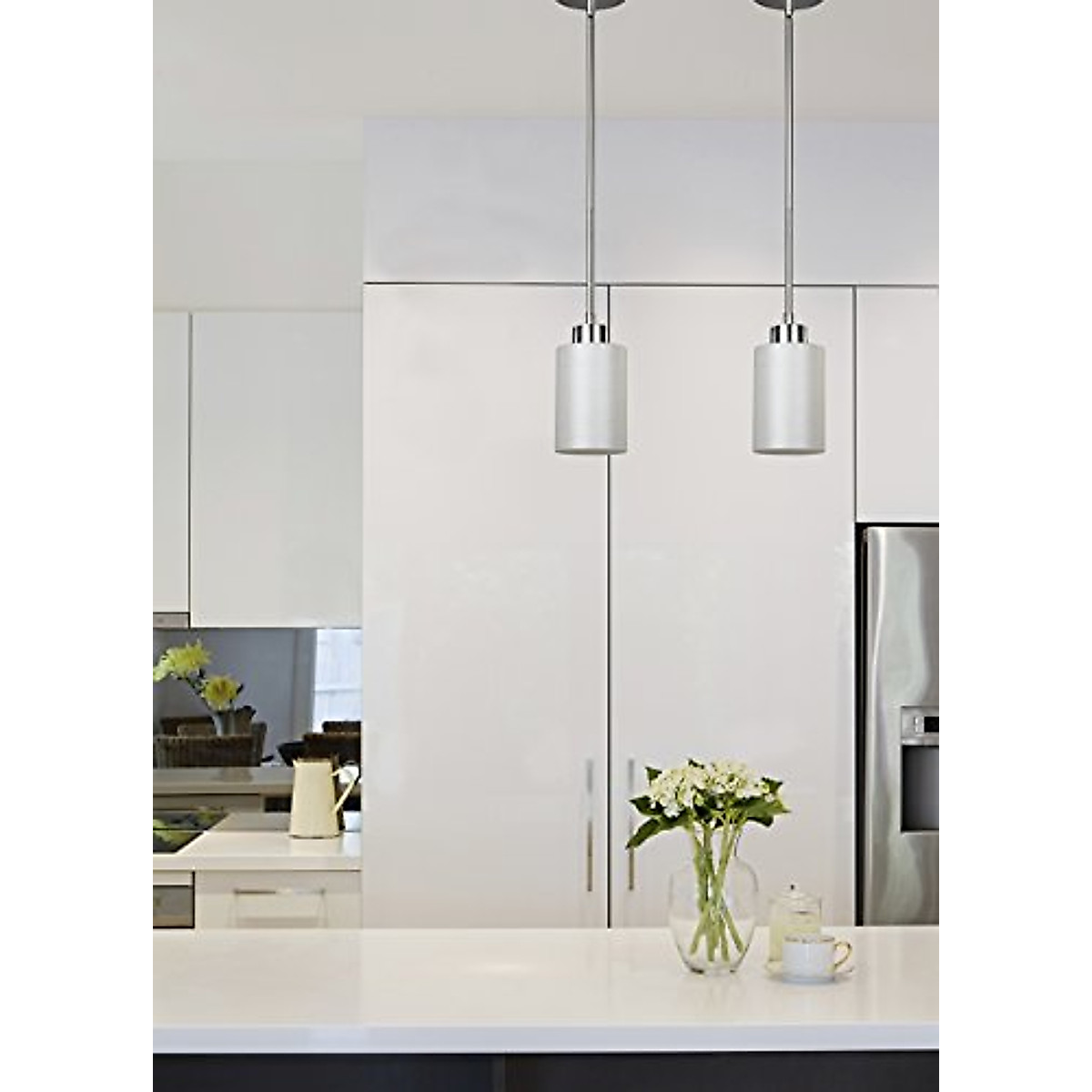 Cannon Safe CANARM LTD. IPL359A01BPT Margo 1 Bulb Mini Pendant Light, Brushed Pewter