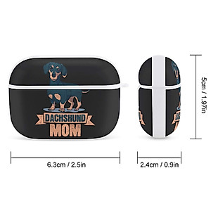 Dachshund Dog Owner, Airpods Case Cover for Apple AirPods Pro Cute Airpod Case for Men Women Boys Girls Silicone Protective Skin Airpods Accessories with Keychain