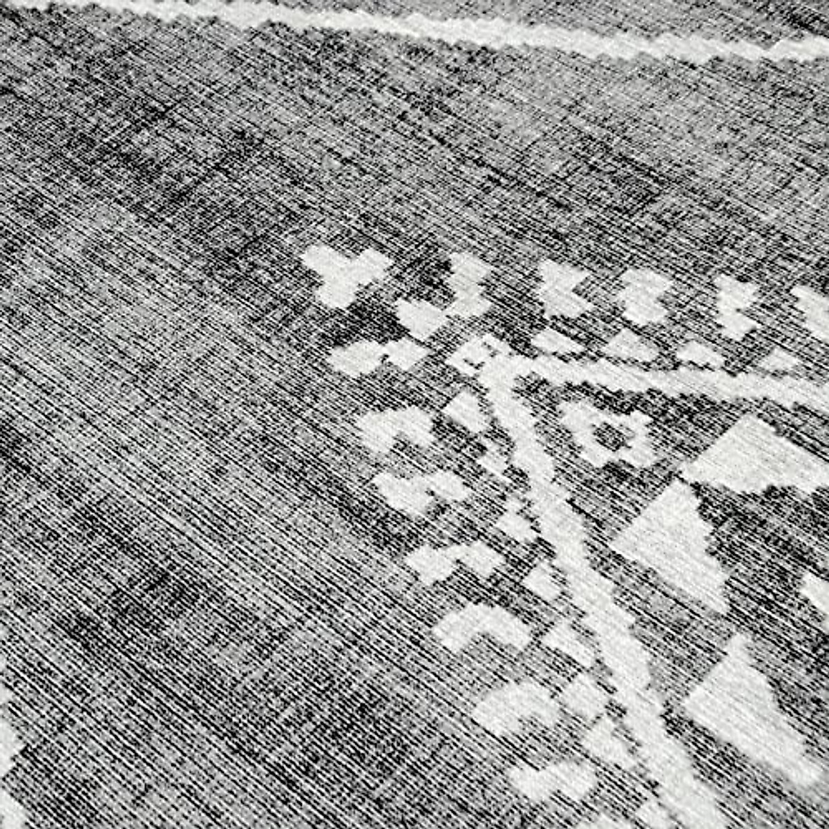 ReaLife Machine Washable Rug - Stain Resistant, Non-Shed - Eco-Friendly, Non-Slip, Family & Pet Friendly - Made from Premium Recycled Fibers - Moroccan Diamond - Gray, 2'6" x 6'