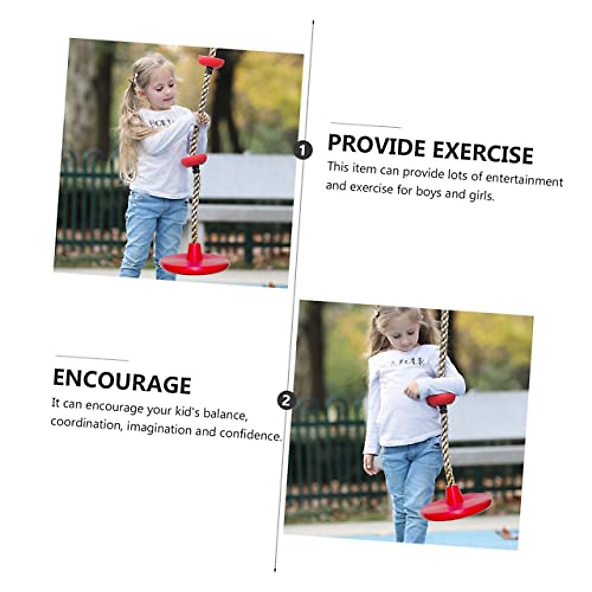 SAFIGLE 1 PC The Swing Playground Swing Plastic Disc Swing Kids Playground Baby Swings for Infants Outdoor Bench Swing Outdoor Climbing Toys Kid Swing Funny Toy Swing Colorful Toy Swing CD