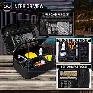 HELMET HEAD Smell Proof Bag with Lock, Smell Proof Stash Bag comes with a Grinder Card, this Smell Proof Case Offer Plenty of Room to keep all your Herbs and Tools Securely Together (Gray)