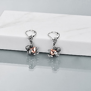 YFN Sloth Earrings 925 Sterling Silver Leverback Sloth Dangle Drop Earrings Sloth Jewelry Gifts for Women