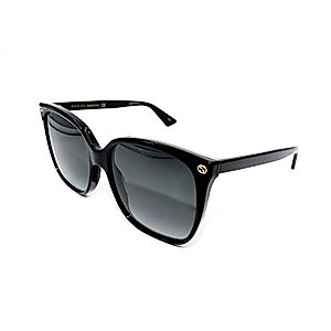 Gucci Women's Lightness Square Sunglasses, Black/Grey, One Size