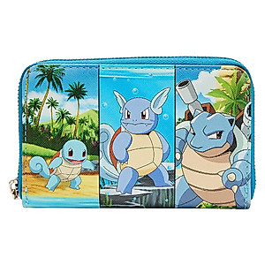 Loungefly Pokémon Squirtle Evolution Zip Around Wallet Standard