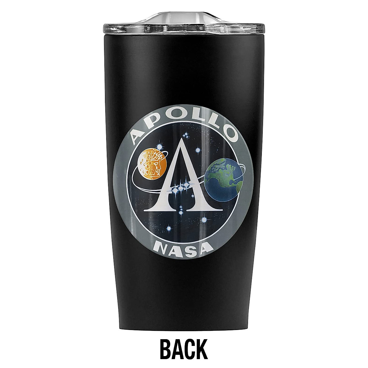 NASA Apollo Mission Patch Stainless Steel Tumbler 20 oz Coffee Travel Mug/Cup, Vacuum Insulated & Double Wall with Leakproof Sliding Lid | Great for Hot Drinks and Cold Beverages