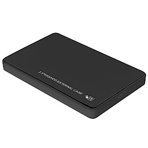 Liyeehao Mobile Hard Drive, HDD Box, ABS Material High-Speed USB 3.0 Interface for WINDOWS7/XP/Vista 2.5-Inch Hard Drives(Black)
