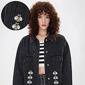 Bee Embroidered Patches, BENBO 30 Pieces Honey Bee Iron On Patch Sunflower Embroidered Applique Bumble Bee Flower Sewing Patches for Bags Jackets Jeans Clothes DIY Decoration Patches