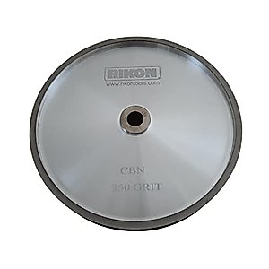 Rikon PRO Series 82-1350 CBN Grinding Wheel 350 Grit 8 inch Wheel to Sharpen High Speed Steel Cutting Tools for your Woodworking Lathe