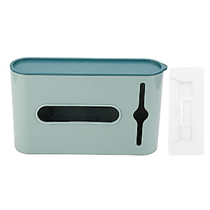Extra Large Trash Bag Dispenser Roll Holder,Wall Mount Kitchen Cabinet Organizer Storage Box Holder,Grocery Bag Dispenser Large Capacity Dustproof Lid Plastic Bag Organizer for Kitchen Bedroom(gr