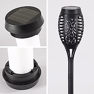 FAISHILAN 8 Pack Solar Flickering Flame Torch,Solar Torch Lights LEDs Waterproof Solar Outdoor Light Christmas Decor Outdoor Lights Torches Dancing Flame