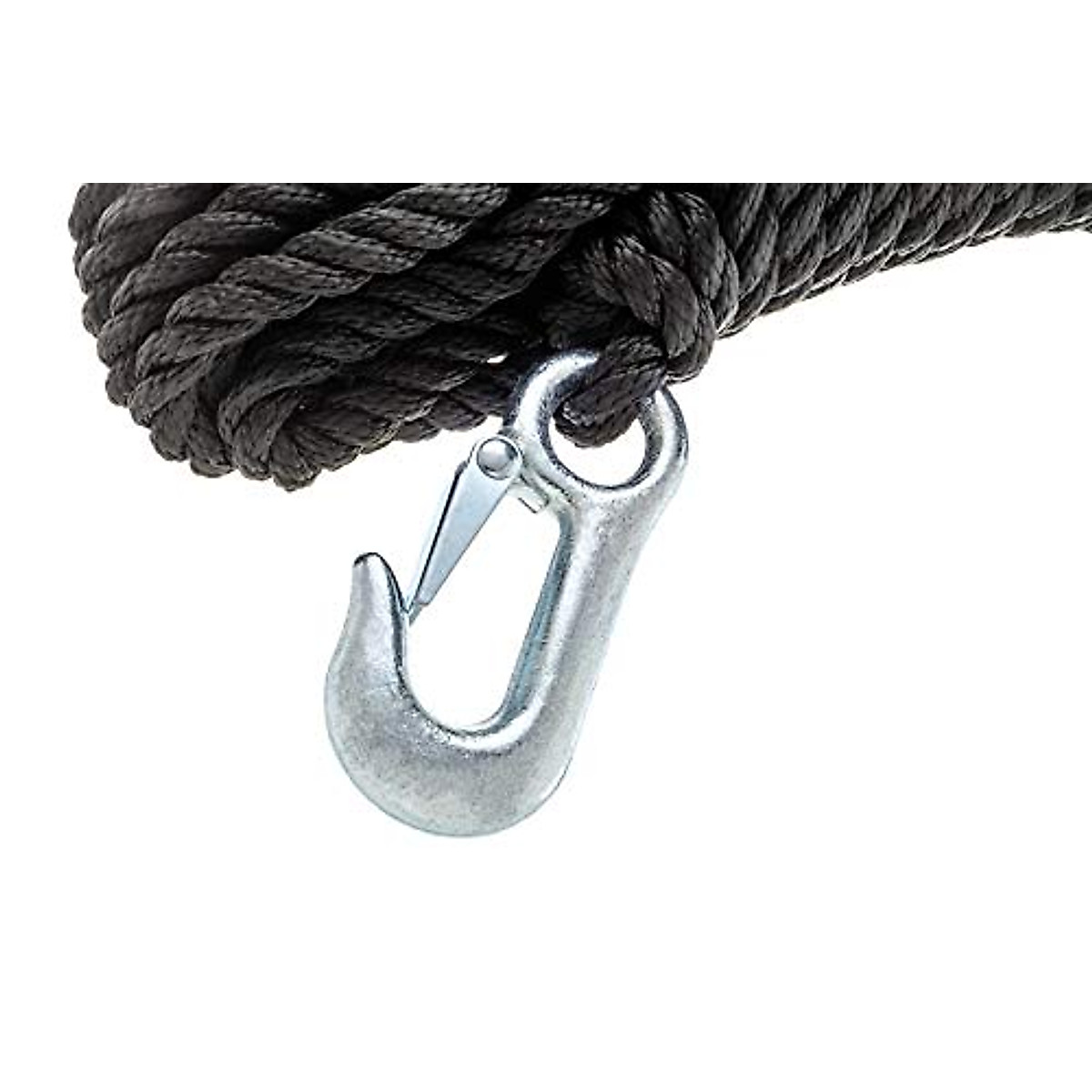 Attwood 11739-2 Poly Winch Rope with Steel Hook (3/8-Inch x 20-Feet)