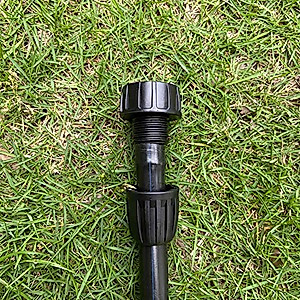 5 Pack 1/2 Inch Drip Irrigation Tubing to Faucet/Garden Hose Adapter, 3/4" GHT to 1/2" Drip Irrigation Fittings, Plastic 3/4 Inch Faucet Connector Garden Hose Adapter