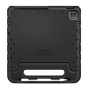 Fintie Case for iPad Air 5th / 4th Generation (2022/2020) 10.9 Inch, iPad Pro 11" (4th/3rd/2nd Gen)- Kiddie Lightweight Shockproof Kids Friendly Stand Cover, Pencil Holder, Black