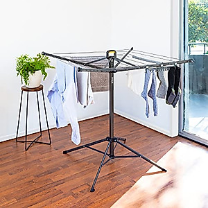 Daytek Easy Open Folding Clothesline, 65 Feet Drying Space