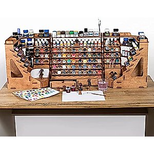 1 Modular + 2 Corner Paint Rack Organizer