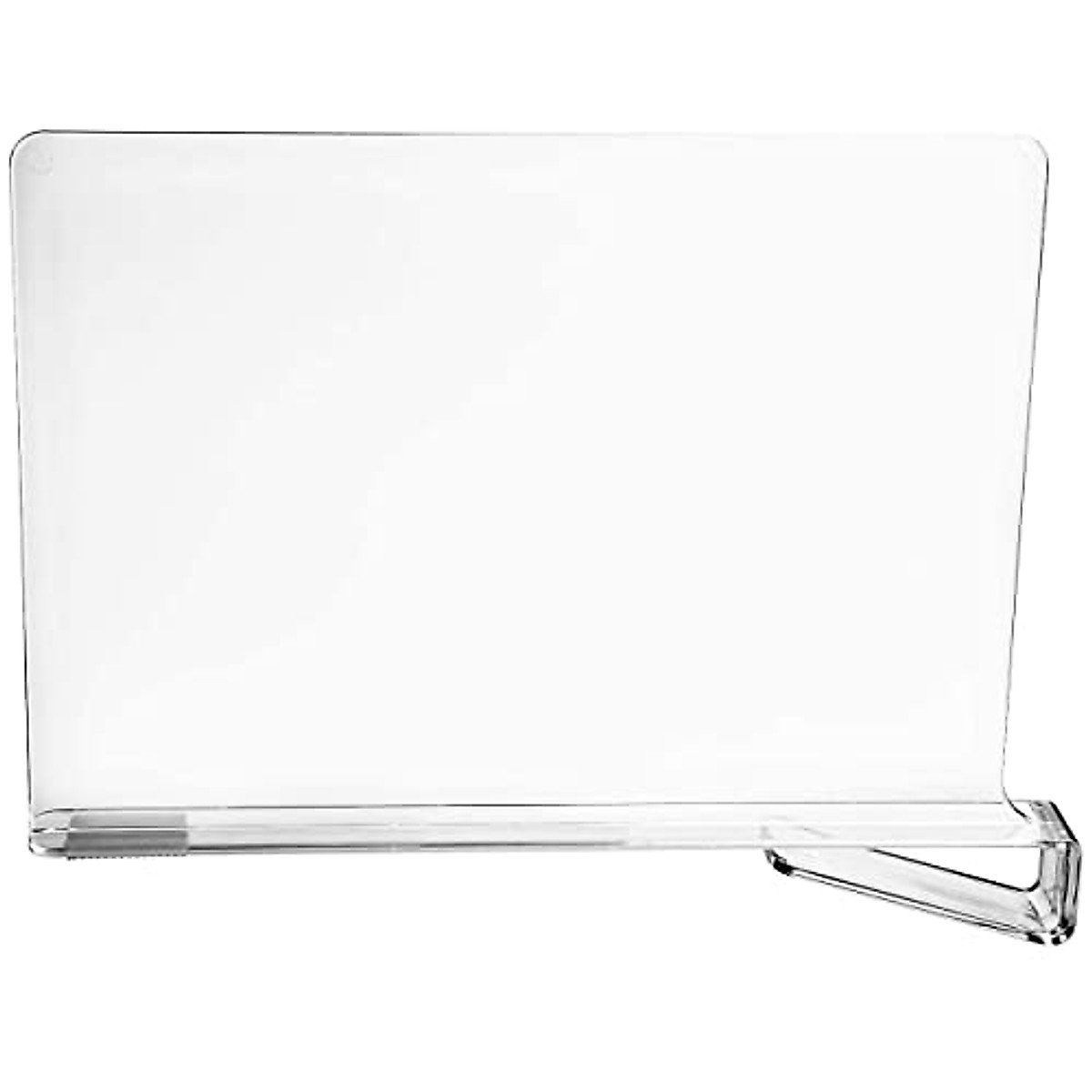 Hmdivor Clear Acrylic Shelf Dividers, Closets Shelf and Closet Separator for Organization in Bedroom, Kitchen and Office Shelves (6 Pack)