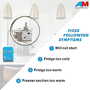 Refrigerator Freezer Thermostat WDF18K-923 Replaces for Haier Thermostat and Mini Fridge Thermostat