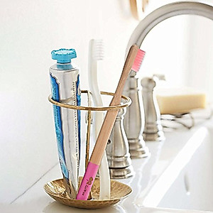 GoWoo 100% Natural Bamboo Toothbrush Soft - Organic Eco Friendly Toothbrushes with Soft Nylon Bristles, BPA-Free, Biodegradable, Dental Care Set (Pack of 4, Adult, Rainbow)