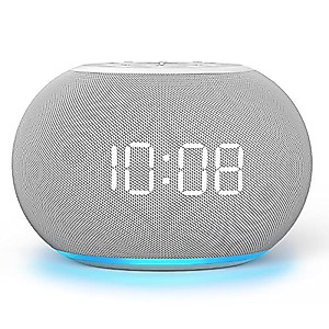 Reacher Auto-Dimmable Sound Machine Alarm Clock with Night Light, 20 Soothing Sounds, LED Digital Display, Sleep Timer, Precise Volume Control, White Noise Soother for Baby, Adults, Bedrooms
