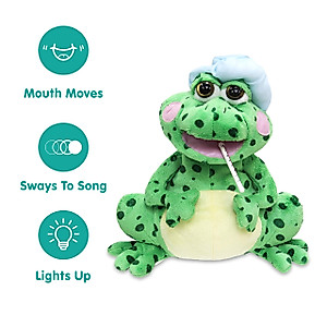 Fever Frog 12" Tall Animated Singing Plush With Light Up Cheeks, Movement & Song Hospital Gift