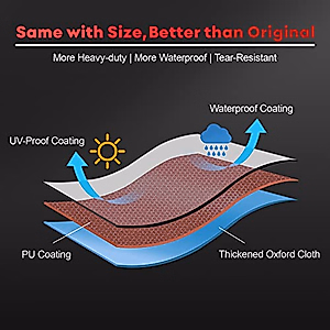 Comnova Grill Cover for Weber Q Serie Grill on Cart - 7113 BBQ Covers for Weber Q2000/Q200/Q1000/Q100 with Portable Stand, Heavy Duty & Waterproof BBQ Cover for Weber Q2200, 2400, 1200, 1400 and More