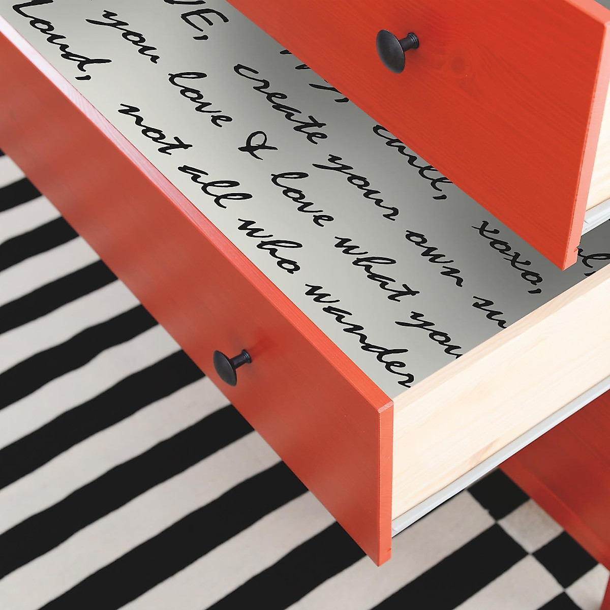 RoomMates RMK9005WP Black Dream Big Script Peel and Stick Wallpaper 20.5" x 16.5 feet