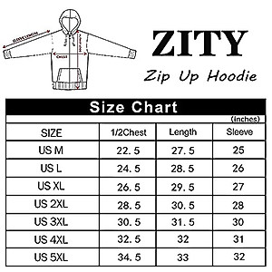 Sweatshirts for Men Zipper Hoodie, Fleece Lining Sweater Jacket Black Large