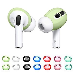 Loirtlluy 2021 Upgraded 7 Pairs Airpods Pro Ear Tips Cover, Liquid Silicone Airpods Pro Earbuds Covers [Fit in The Charging Case], Anti-Slip Protective Accessories Compatible with Airpods Pro