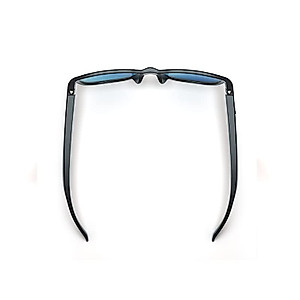 KENTKING Smart Glasses Wireless Bluetooth Audio Sunglasses Open Ear Headset Music&Hand-Free Calling Unisex Polarized Shades Compatiable for All Smart Device (Matte Black/Grey Lense）