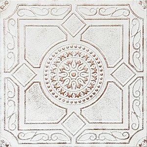 R30 White Satin Washed Copper 20x20 Amazing Styrofoam Tin Look Ceiling Tiles Easy to Glue Up On Any Type of Surface