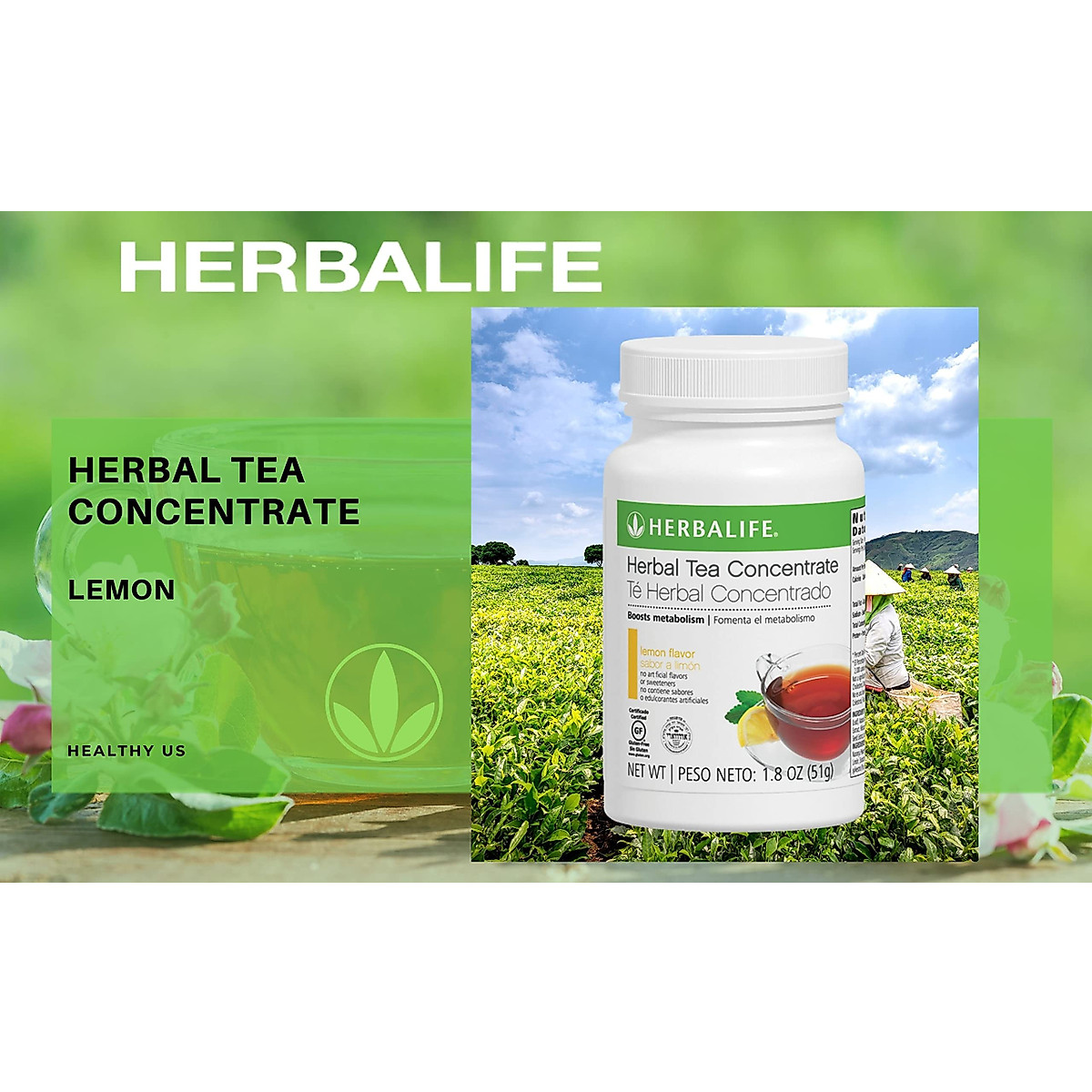 Herbalife Herbal Tea Concentrate Lemon 3.6Oz