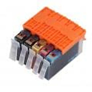 Hilitand Large Capacity Ink Cartridge Printer Cartridge with Ink Printing Ink Cartridge for School, Trading Firms, Office Building (BK PBK C M Y 5 Colors)