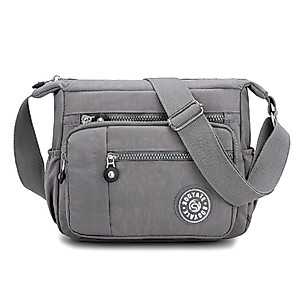 Hoaidon Women's Shoulder Purse Nylon Waterproof Lightweight Pocketbooks Crossbody Handbags