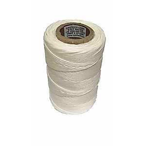 145P Tags Waxed Lacing Cord Twine/Cable TIE Down, Polyester, 9-PLY, 175 Yards, 525 FEET, 8 Ounces, Made in USA