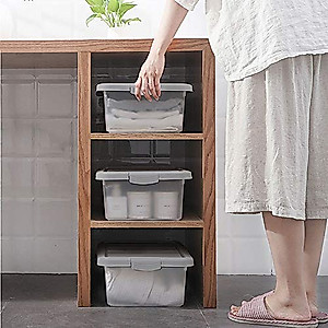 Cand Storage Bin with Lid 14 Quart, 2 Packs, Plastic Box for Organizing