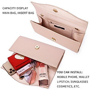 GESU Clutch Purses for Women Bling Rhinestone Evening Bag Wedding Formal Dress Purses Handbag,Gold.