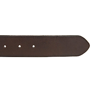 Lucky Brand Men Casual Leather Belt, Roller Buckle with Rivets-Brown, 38
