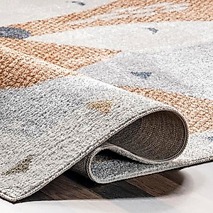 nuLOOM Talia Bashful Fox Kids Machine Washable Area Rug, 5x8, Beige