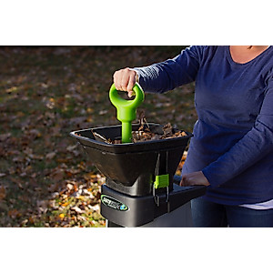 Earthwise GS70015 15-Amp Garden Corded Electric Chipper, Collection Bin