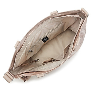 Kipling Adara Metallic Tote Bag Quartz Metallic