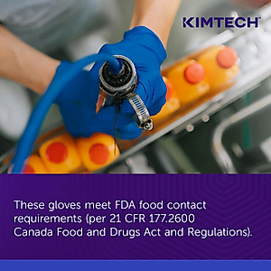 KIMTECH™ Vista™ Nitrile Exam Gloves (62825) 4.3 Mil, Ambidextrous, 9.5”, XS, 200 Nitrile Gloves/Box, Blue