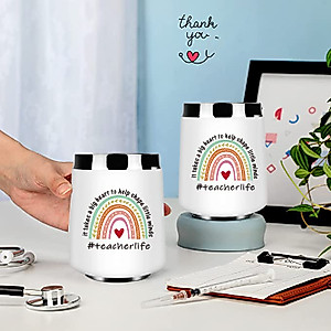 Teacher Gifts for Women - It Takes a Big Heart to Shape Little Minds 12 Oz Wine Tumbler Funny Teacher's Day Teacher Appreciation Gifts for Teachers from Student,Graduation Present for Teachers