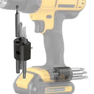 Drill Bit Holder Kit for DeWalt 20v Impact Driver Holder, Drill Bits Mount Holder, Cordless Tools, for DeWalt 20v Drill Impact Driver Holder, Drill Replace Magnetic Bit Holder Attachment, Drill Holder