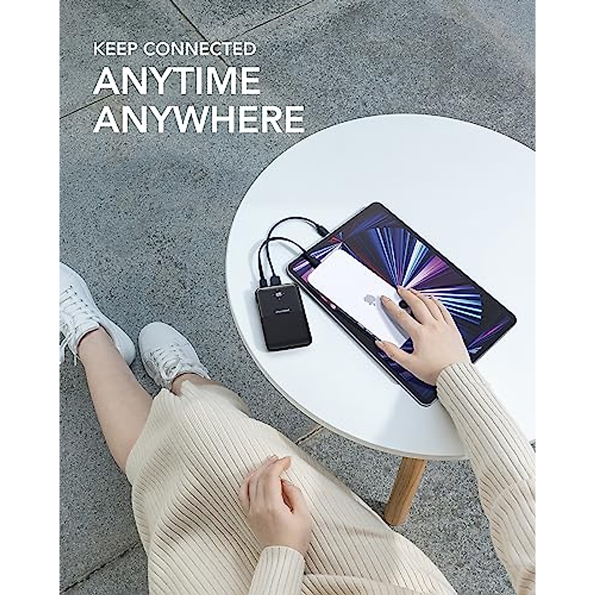 Charmast Small Portable Charger 10000mAh, 20W Mini Power Bank USB C Fast Charging, Ultra-Compact Slim Battery Pack LED Display, Travel Essentials Compatible with 15 14 13, Samsung Galaxy, iPad