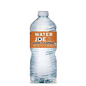 Water Joe Caffeinated Water (12 Pack), 20 Oz Bottles with 70mg of Caffeine | Sugar Free Substitute to Coffee, Soda, and Energy Drinks