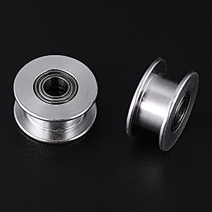 Timing Belt Pulley,5pcs 6 Different Sizes 2GT 6mm Wide Belt Timing Pulley 20T 5mm Bore 3D Printer Accessary (W6mm, 20T, Bore 5, Toothless)