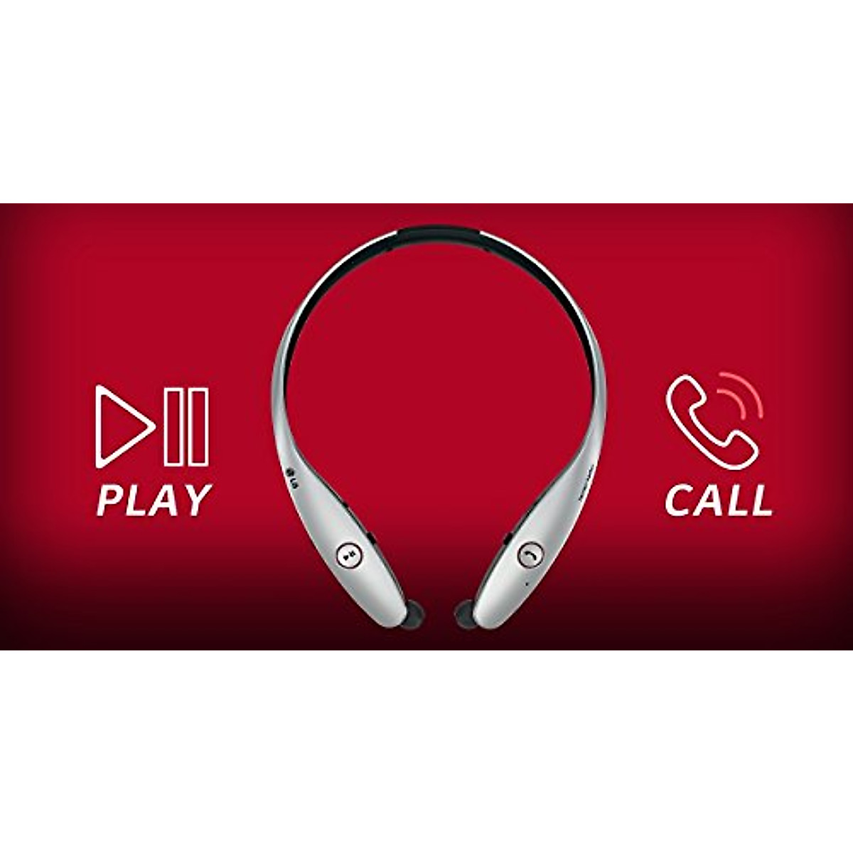 LG Electronics Tone INFINIM Bluetooth Stereo Retractable Headset HBS-900 Silver